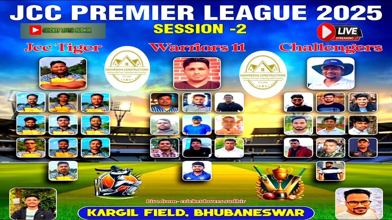 LIVE🔴JCC PREMER LEAGUE - YouTube