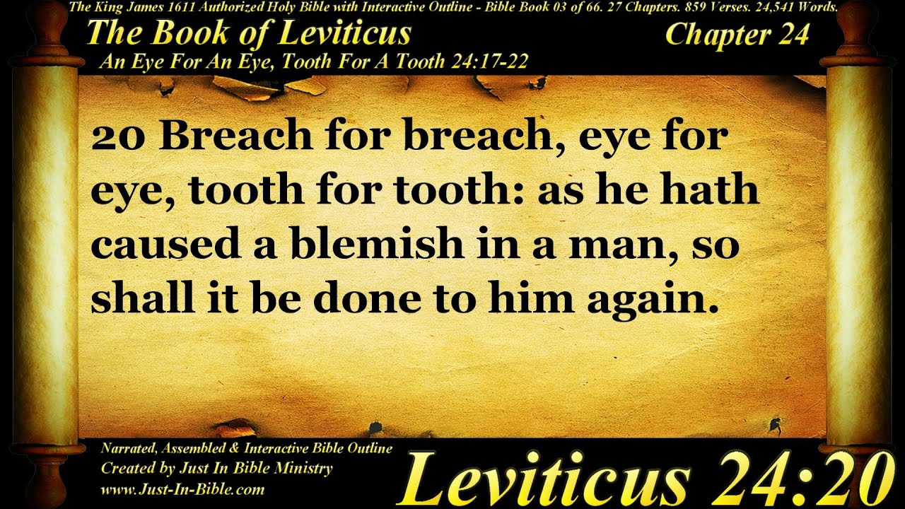 Bible Book #03 - Leviticus Chapter 24 - The Holy Bible KJV Read Along ...