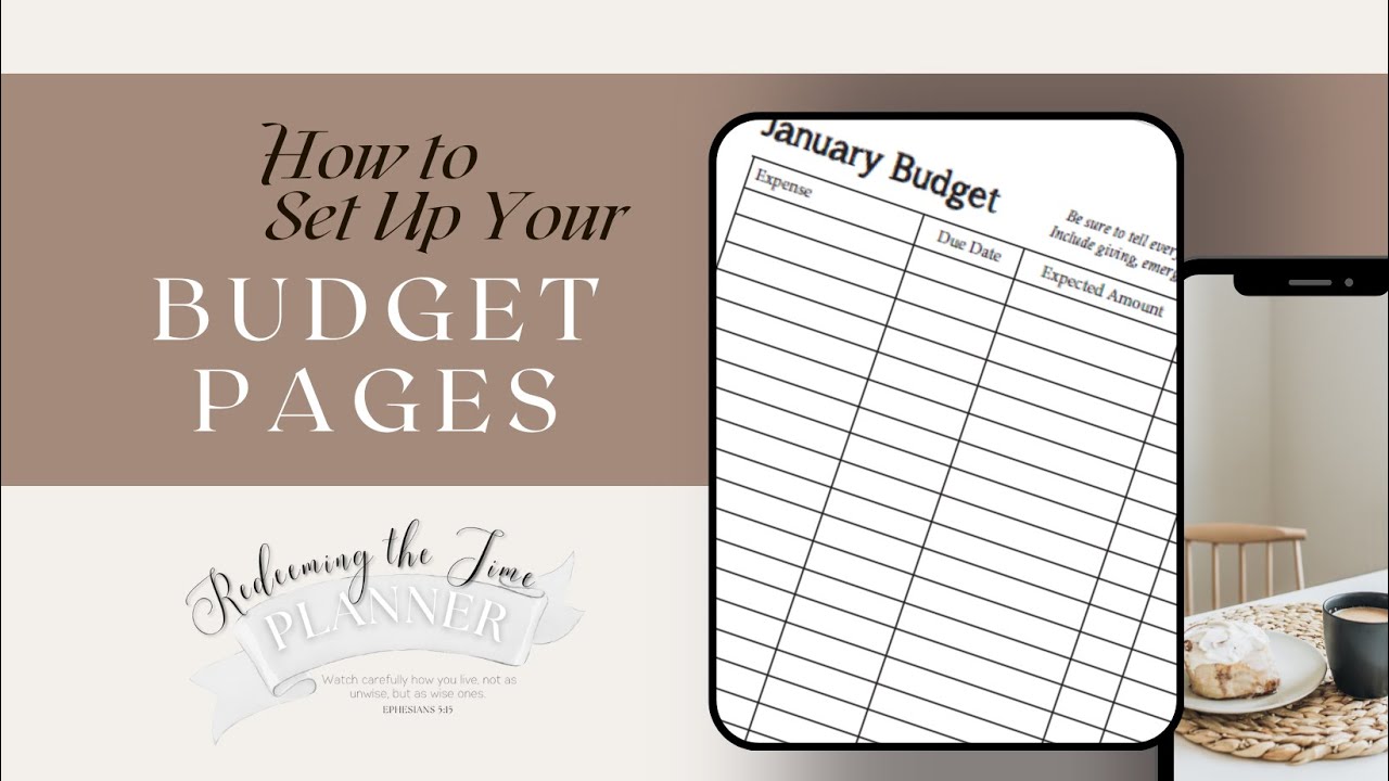 How to Set Up Your Budget Pages - YouTube