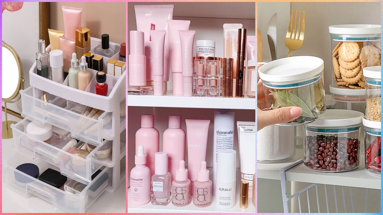 Organizing Self Care Products 🎀 | Unboxing and Organizing Household ...