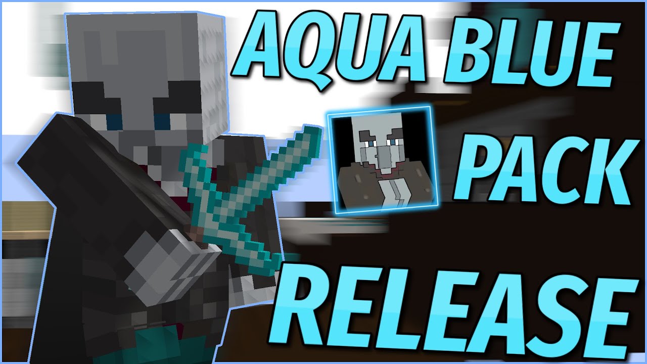 aqua-blue 256x pack release | solo bedwars commentary | MrVindicator ...