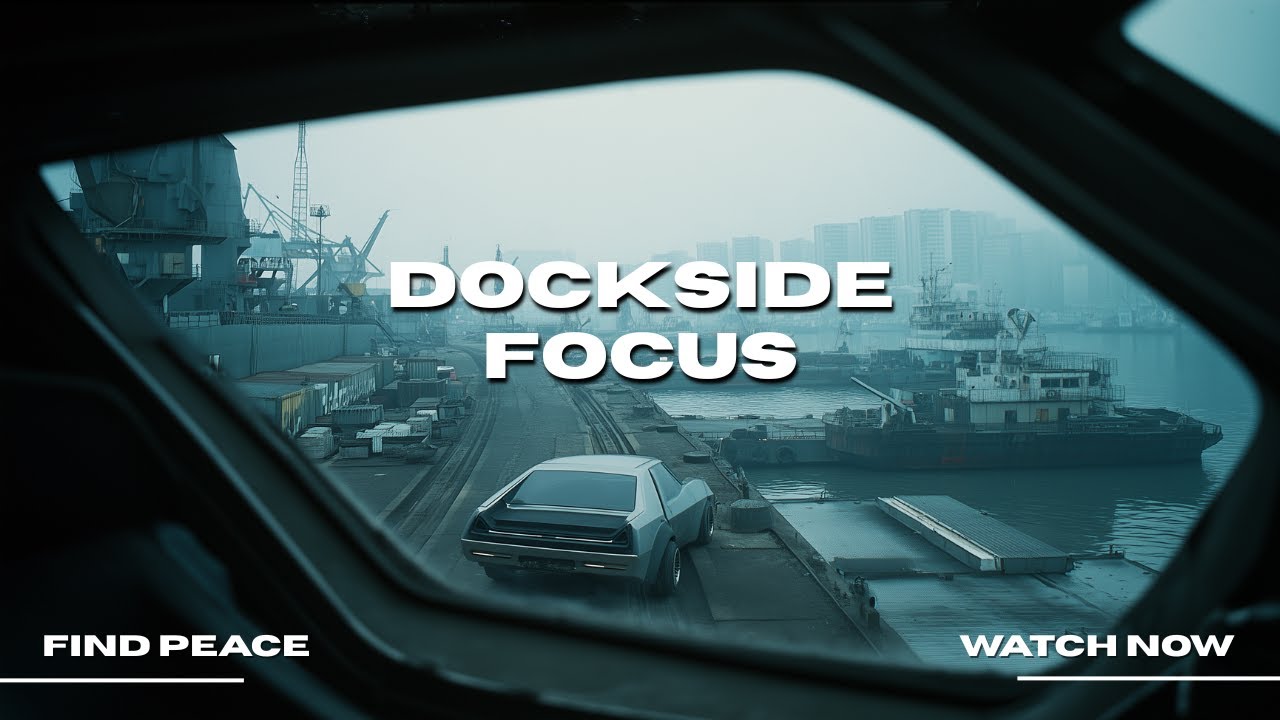 Ambient Machine Hum & Soft Music | Dockside Ambience for Focus ...