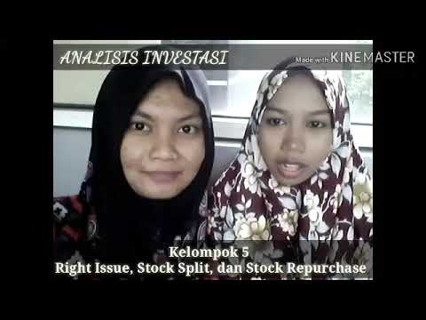 Analisis Investasi (Right Issue, Stock Split & Stock Repurchase ...