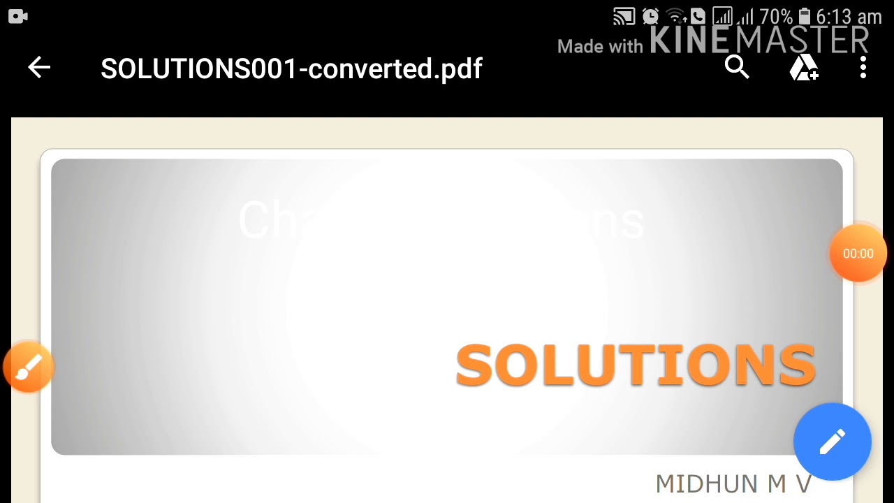 Chapter -SOLUTIONS (E1) - YouTube