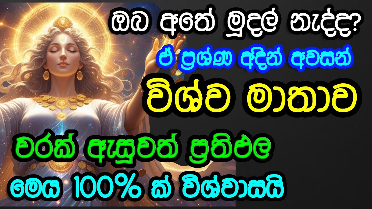 විශ්ව මාතාව/Wishwa mathawa/ඔබ අතේ සල්ලි නැත්තං අනිවාර්යෙන්ම මෙම විශ්ව ...