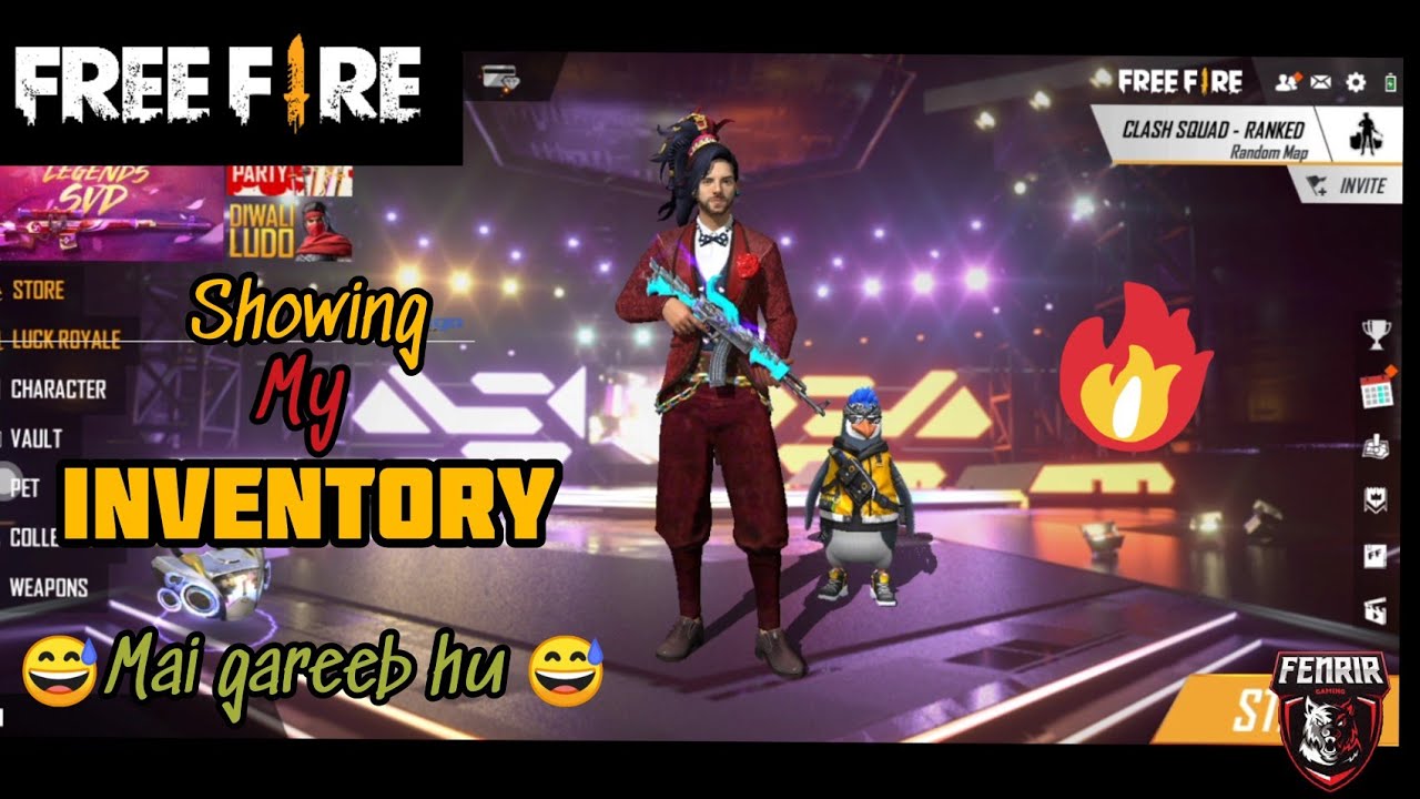 Showing my inventory for the First time | Free Fire extraordinary ...