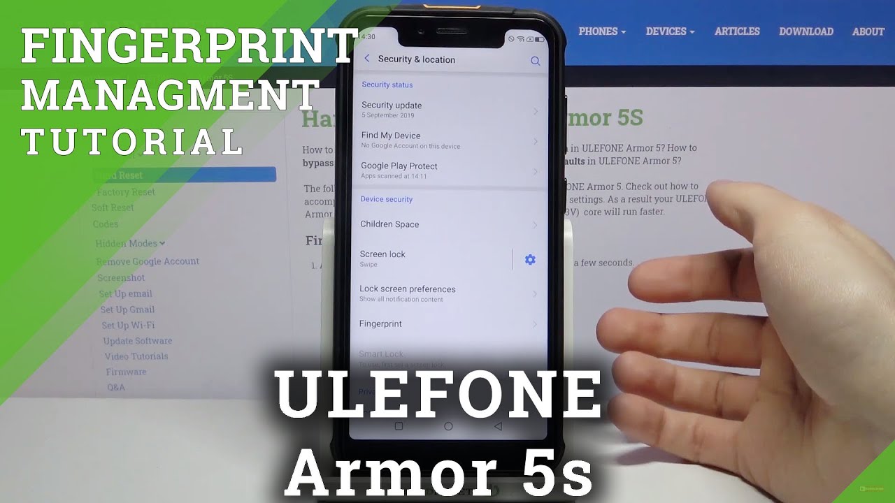 How to Add Fingerprint in ULEFONE Armor 5s – Find Biometrics Section ...