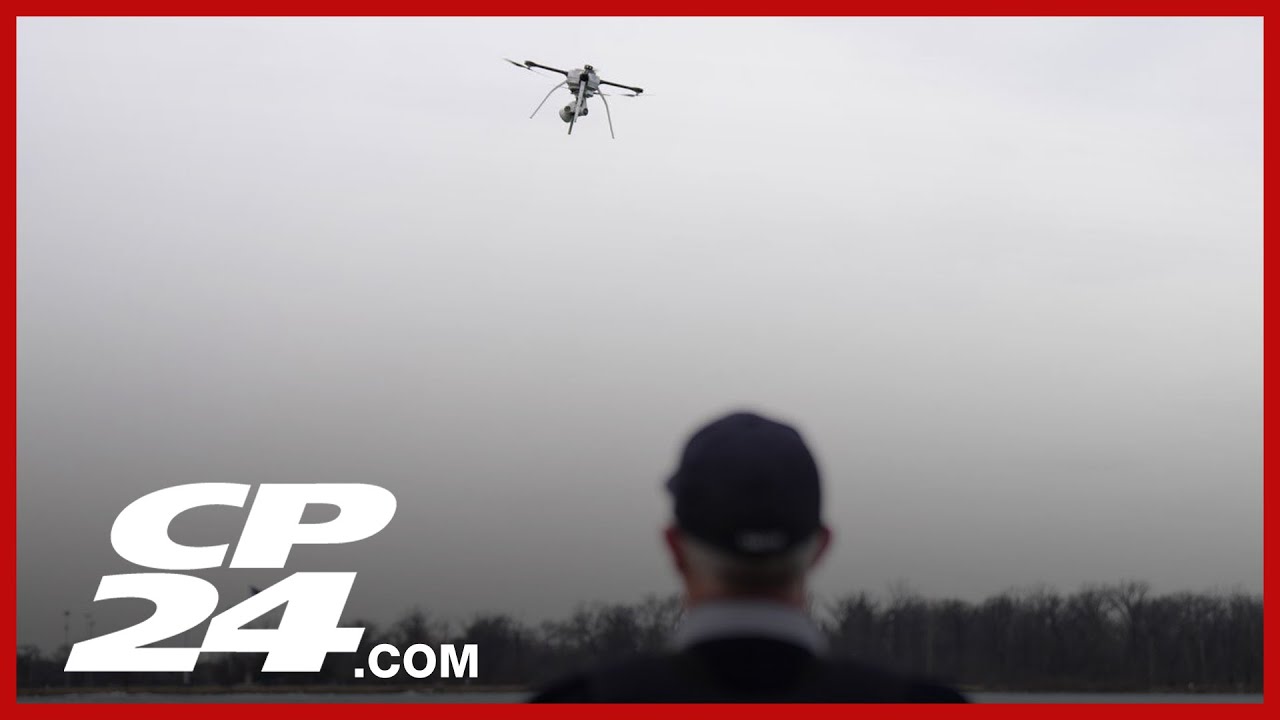 RCMP introduces drone corridor along part of Canada-U.S. border - YouTube
