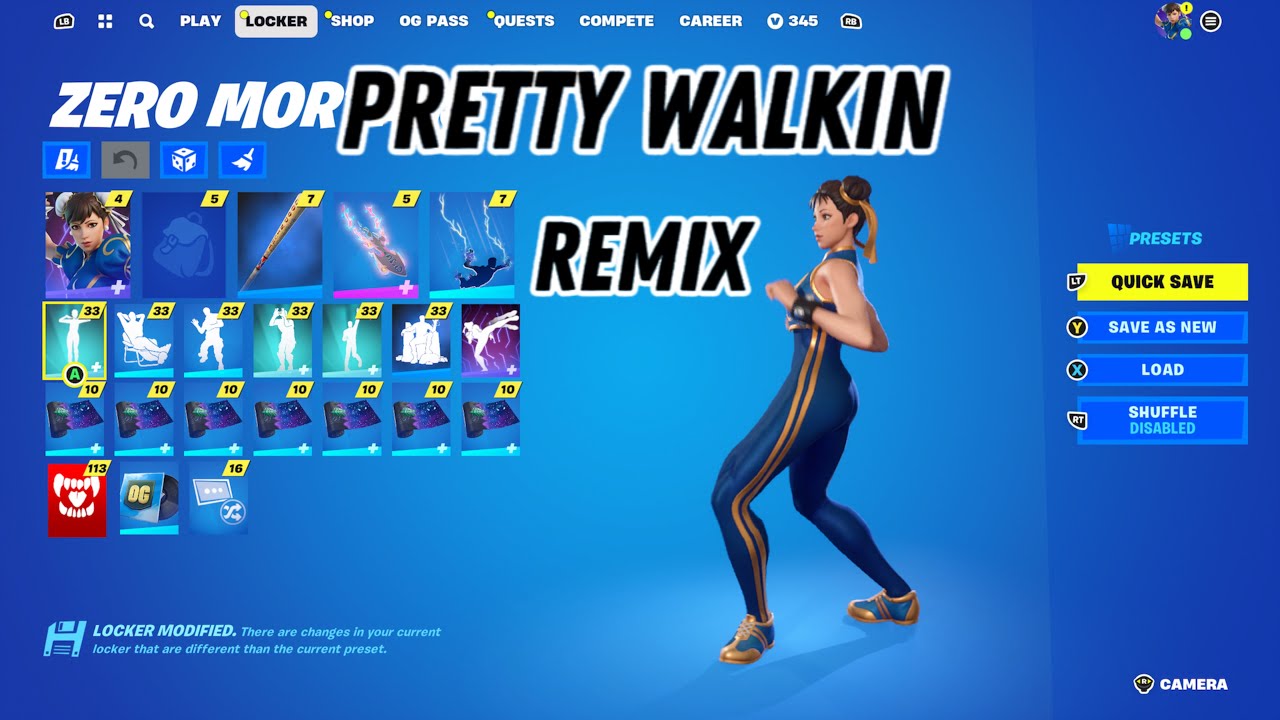 New Fortnite Emote - Walkin Pretty Remix (prod. by Galaxy) - YouTube