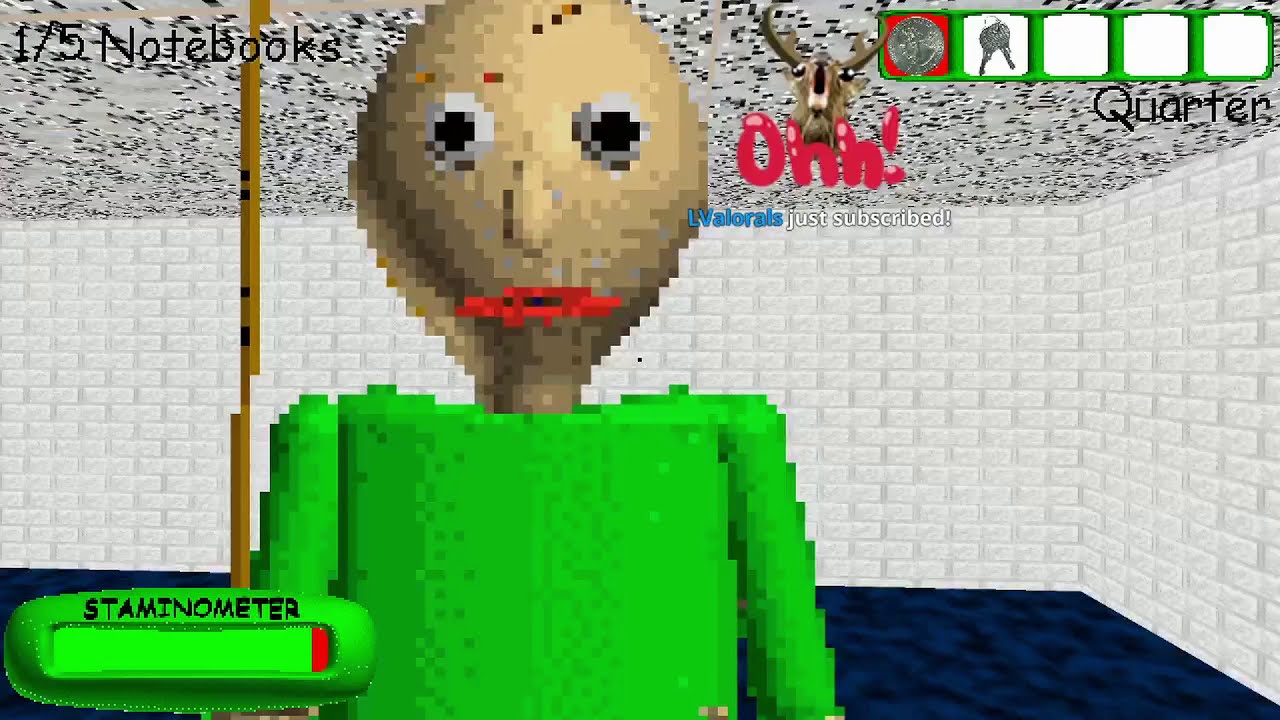 Bucklington RETURNS to SCHOOL (and Twitch) [BALDI'S BASICS STREAM ...