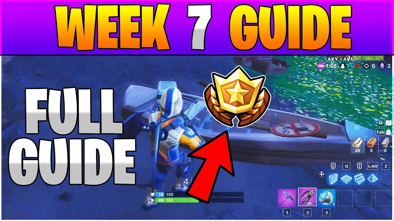 Fortnite ALL SEASON 6 WEEK 7 Challenges Guide! FULL Week 7 Challenges ...