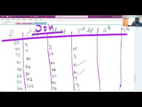 Using difference tables to correct errors - YouTube