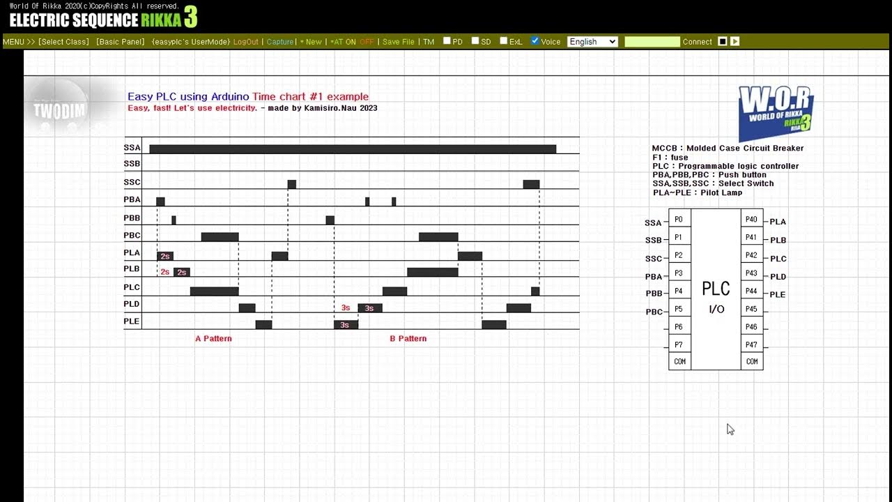 Easy PLC using Arduino Time chart #1 example - YouTube