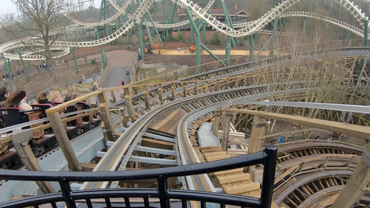 Efteling - Joris en de draak Racing - Woodencoaster GCI (ONRIDE) - YouTube