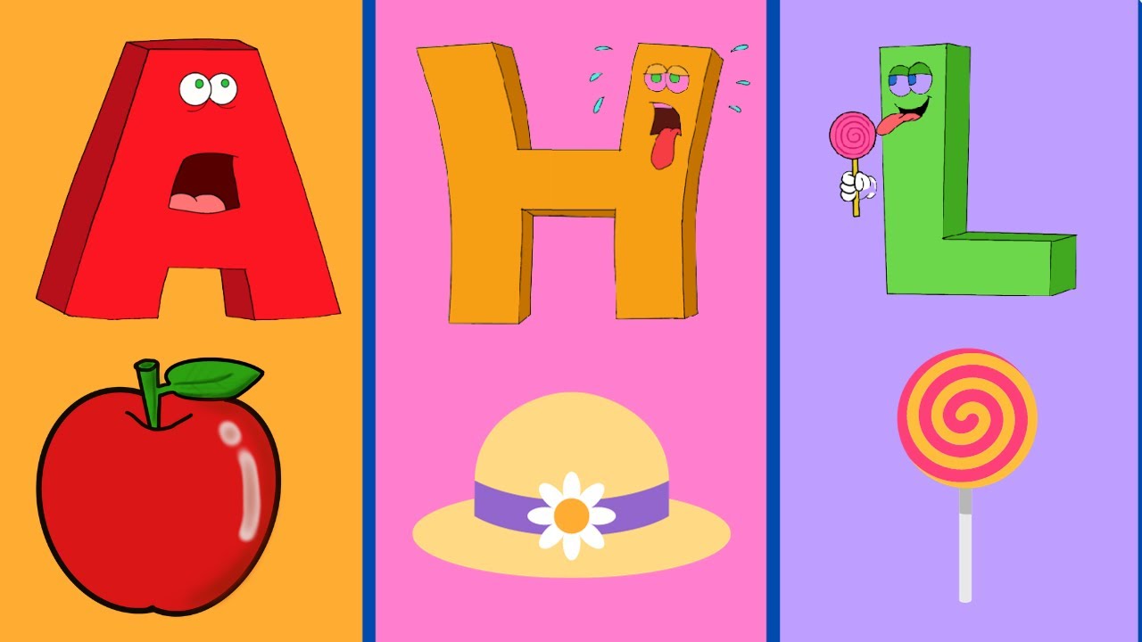 ABCD Animal | Alphabet Vocabulary | A for Apple , B for Ball, C for Cat ...