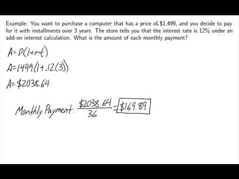 Financial Mathematics - Buying on Credit - YouTube