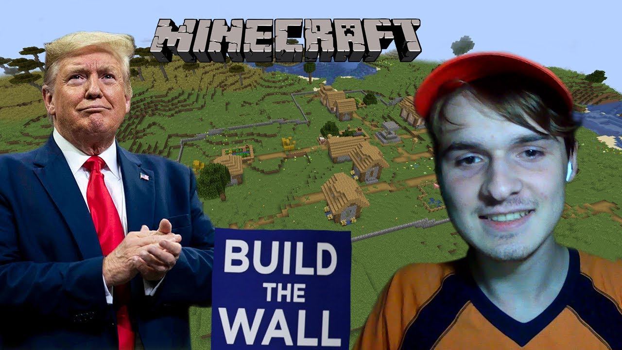 TRUMP WOULD BE PROUD: BUILDING A WALL AROUND MY VILLAGE | MINECRAFT ...
