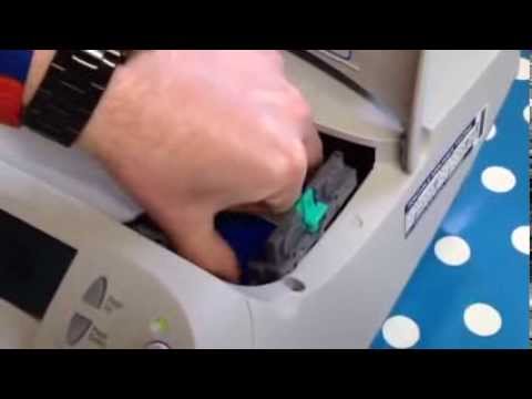 How to change the print head on a Pitney Bowes DM100 franking Machine ...