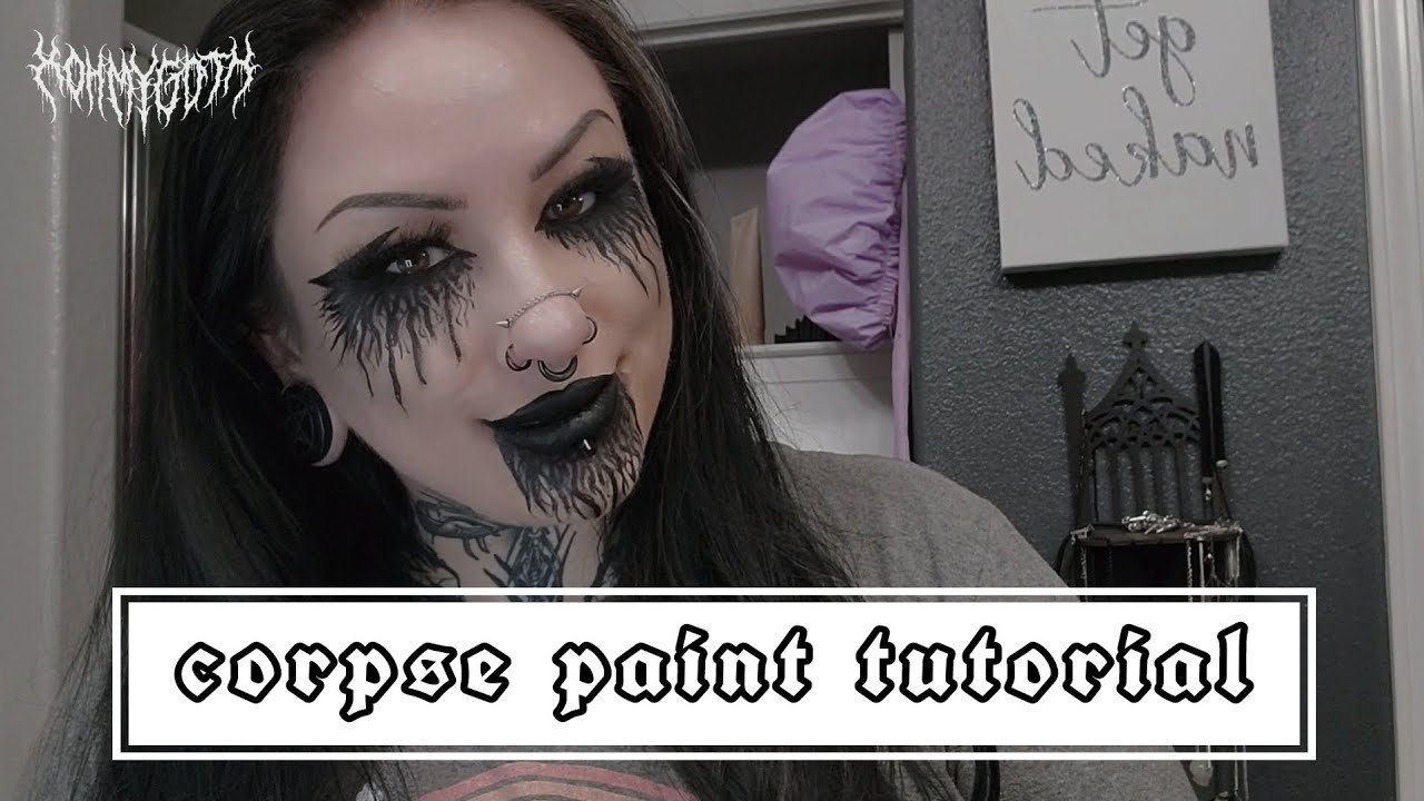 corpse paint makeup tutorial - YouTube