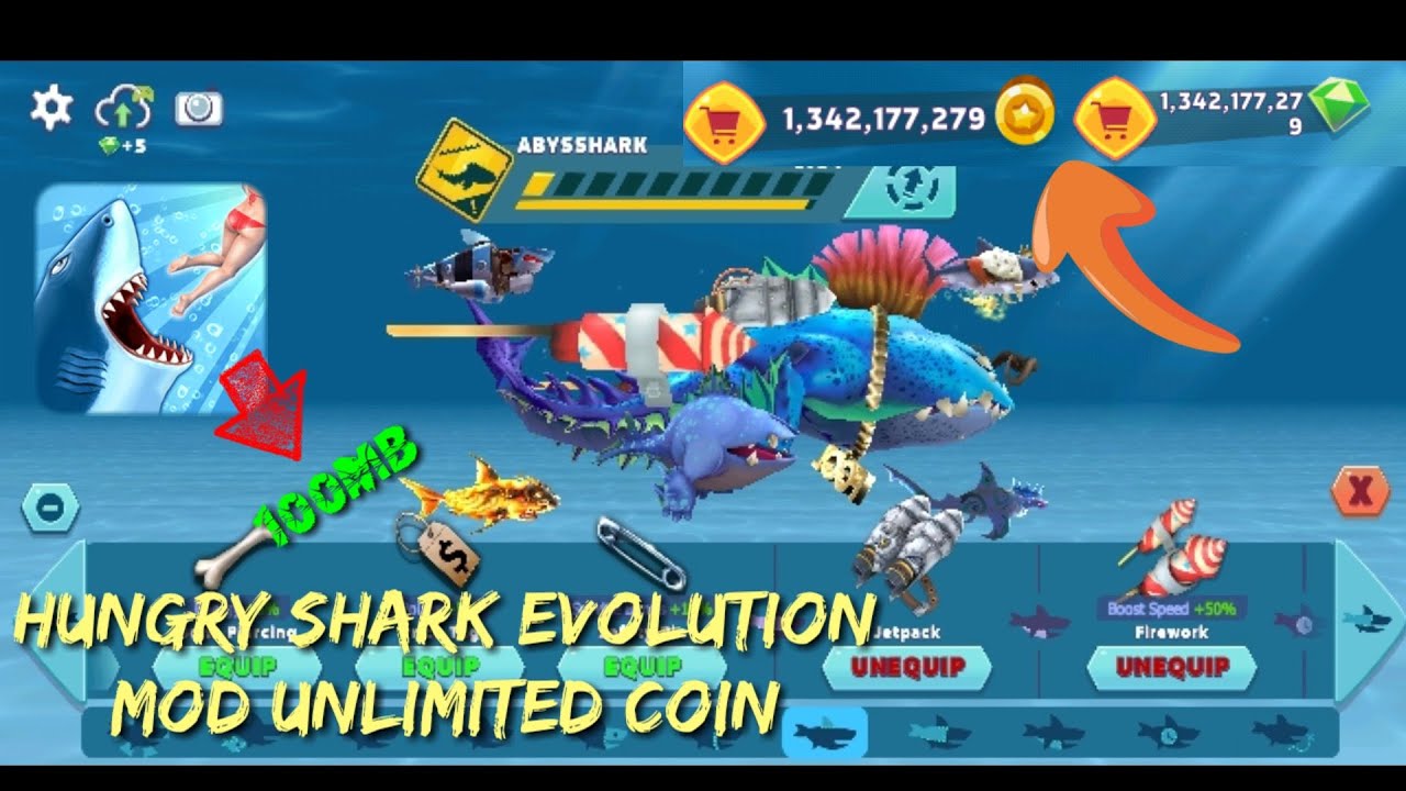 Download Hungry Shark Evolution (MOD, Coins/Gems) free on android - YouTube