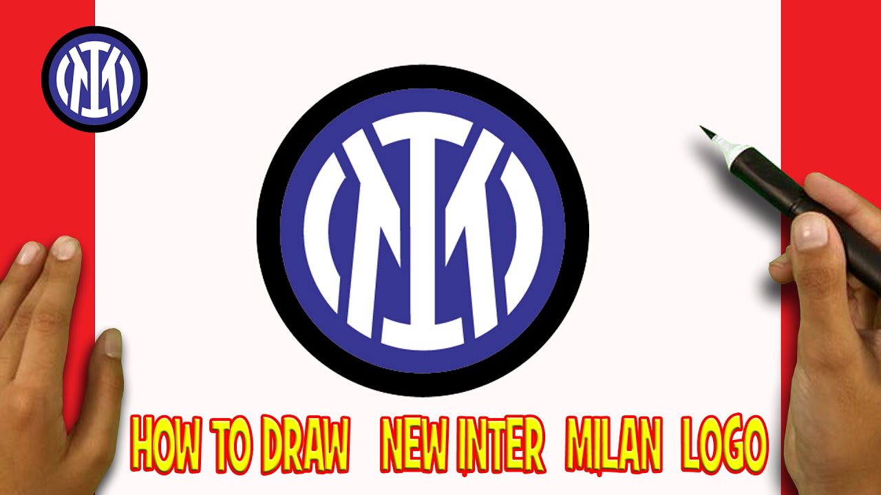 HOW TO DRAW NEW INTER MILAN LOGO - YouTube