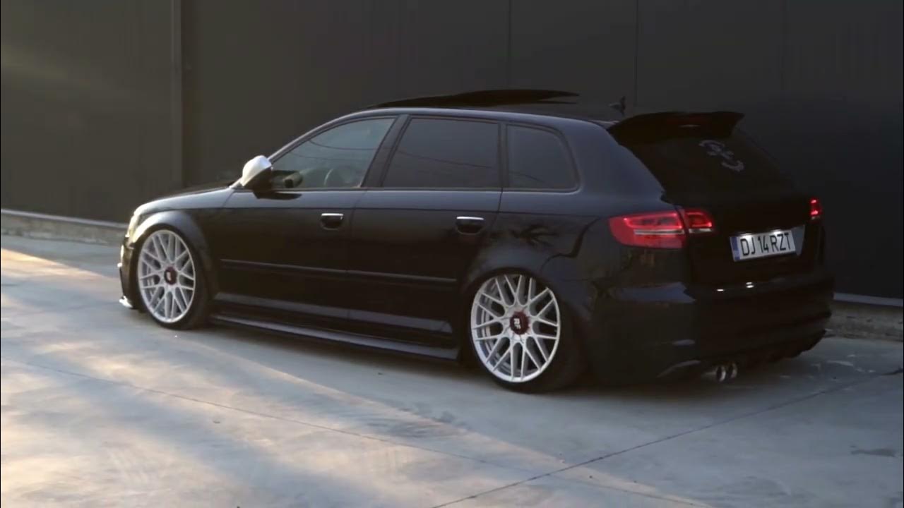 Audi A3 8P 2012 Bagged on 19" Rotiform RSE - YouTube