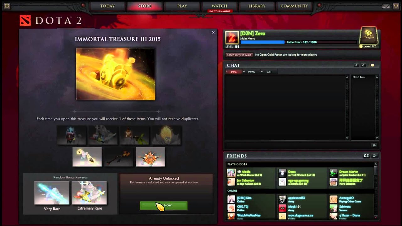 Dota 2 Chest Opening: Immortal Treasure III - YouTube