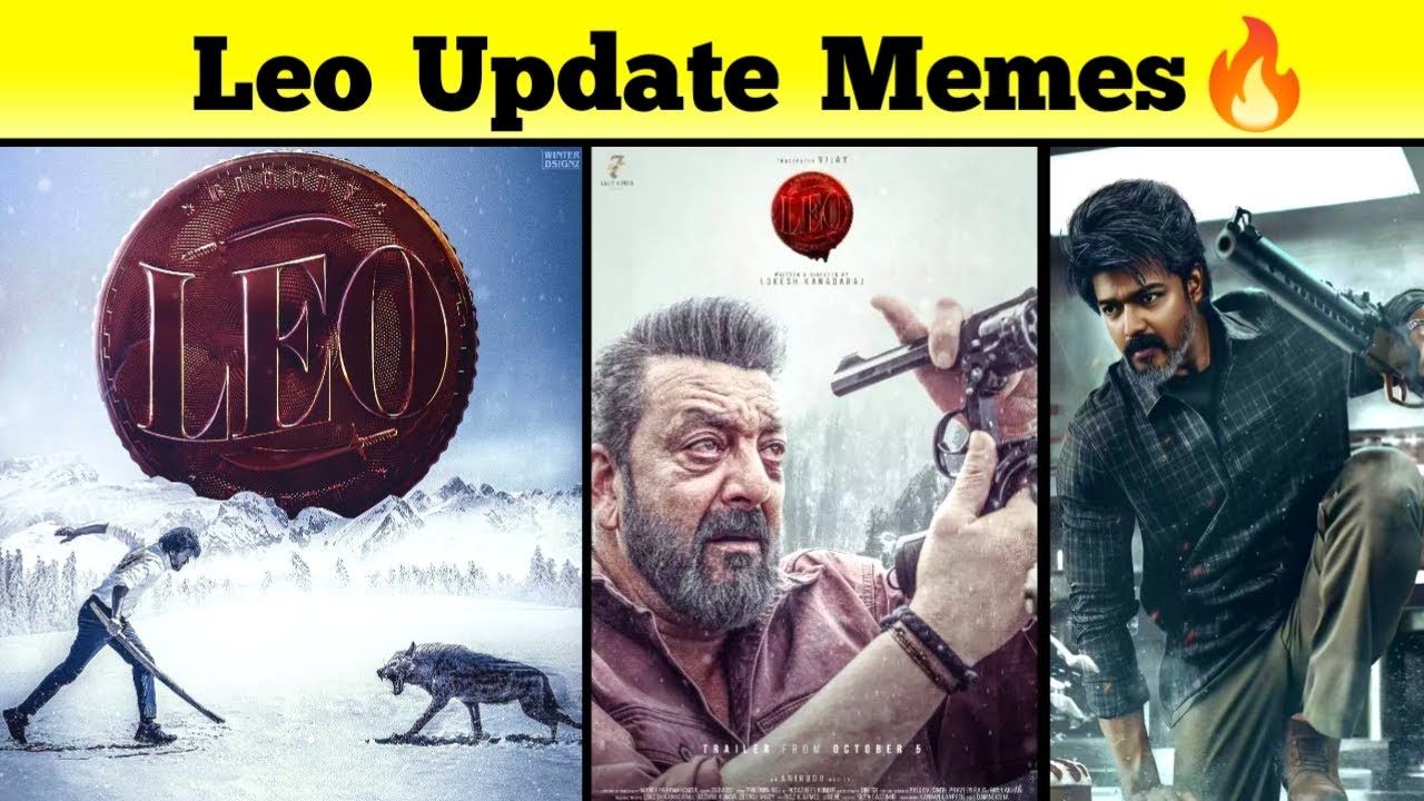 Leo Trailer Poster Meme Review 🔥| Leo Latest Update | LCU connection ...