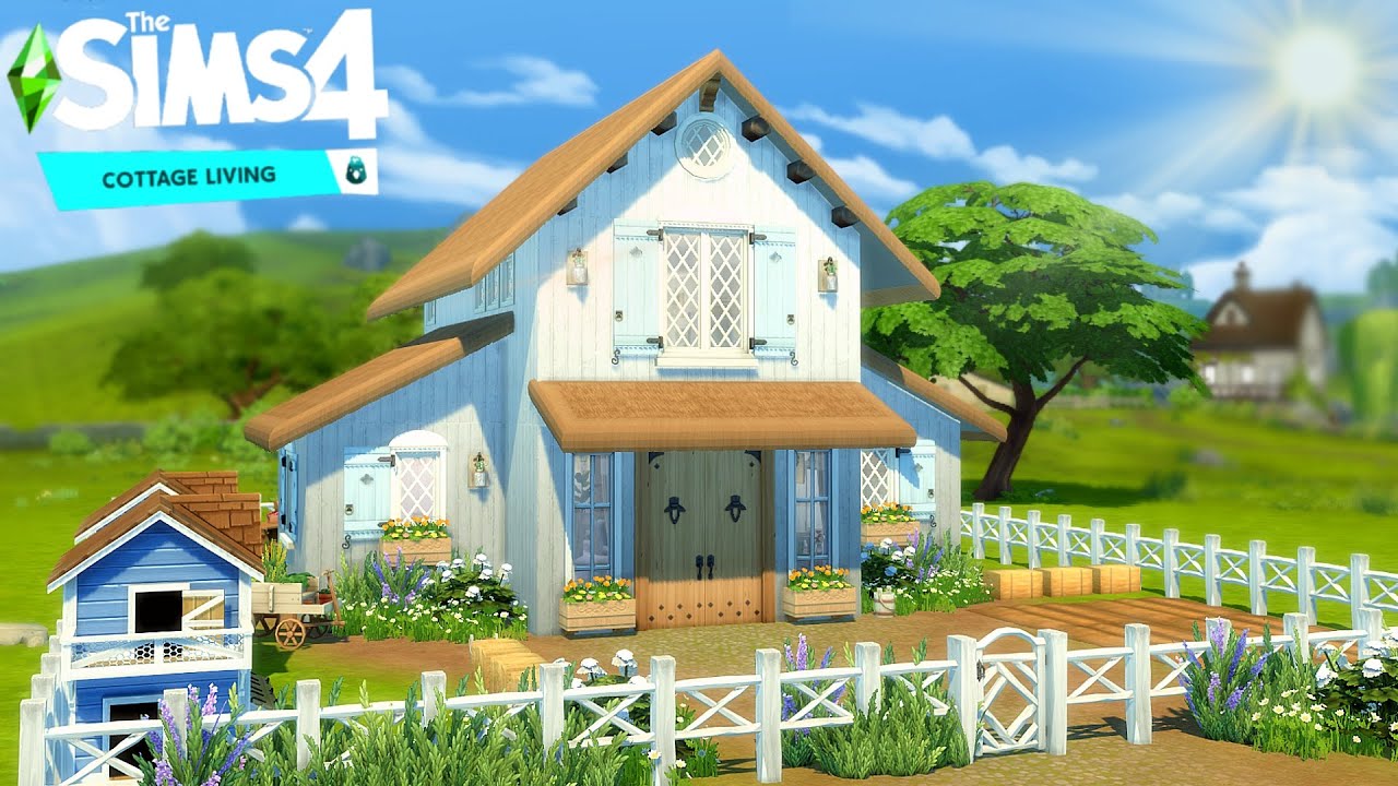 Cottage Living CONVERTED BARN: The Sims 4 House Building (No CC) # ...