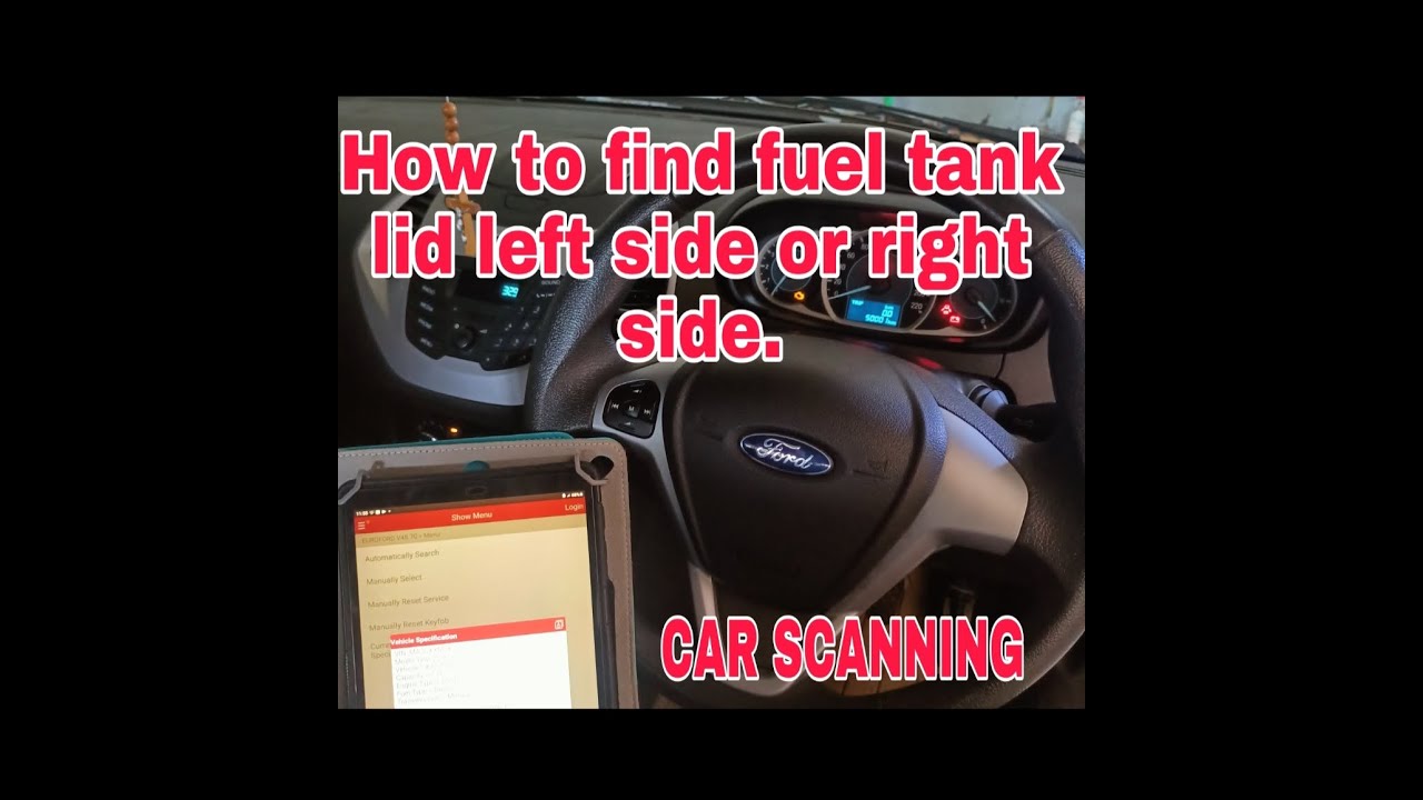 How to find which side fuel tank lid in car - YouTube