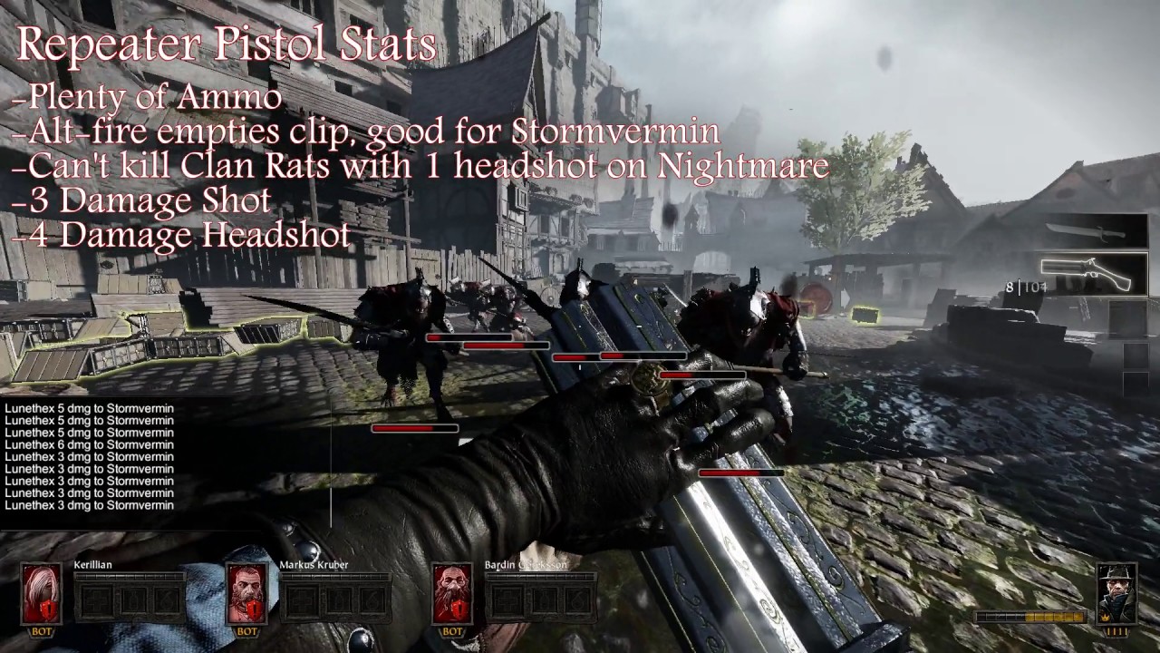 Vermintide: Victor Saltzpyre Ranged overview - YouTube