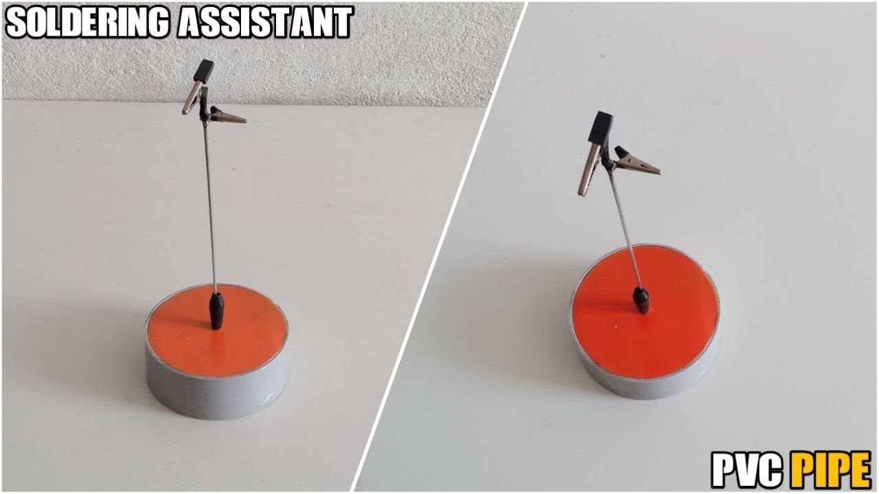 How to make a soldering assistant from PVC pipe at home - YouTube