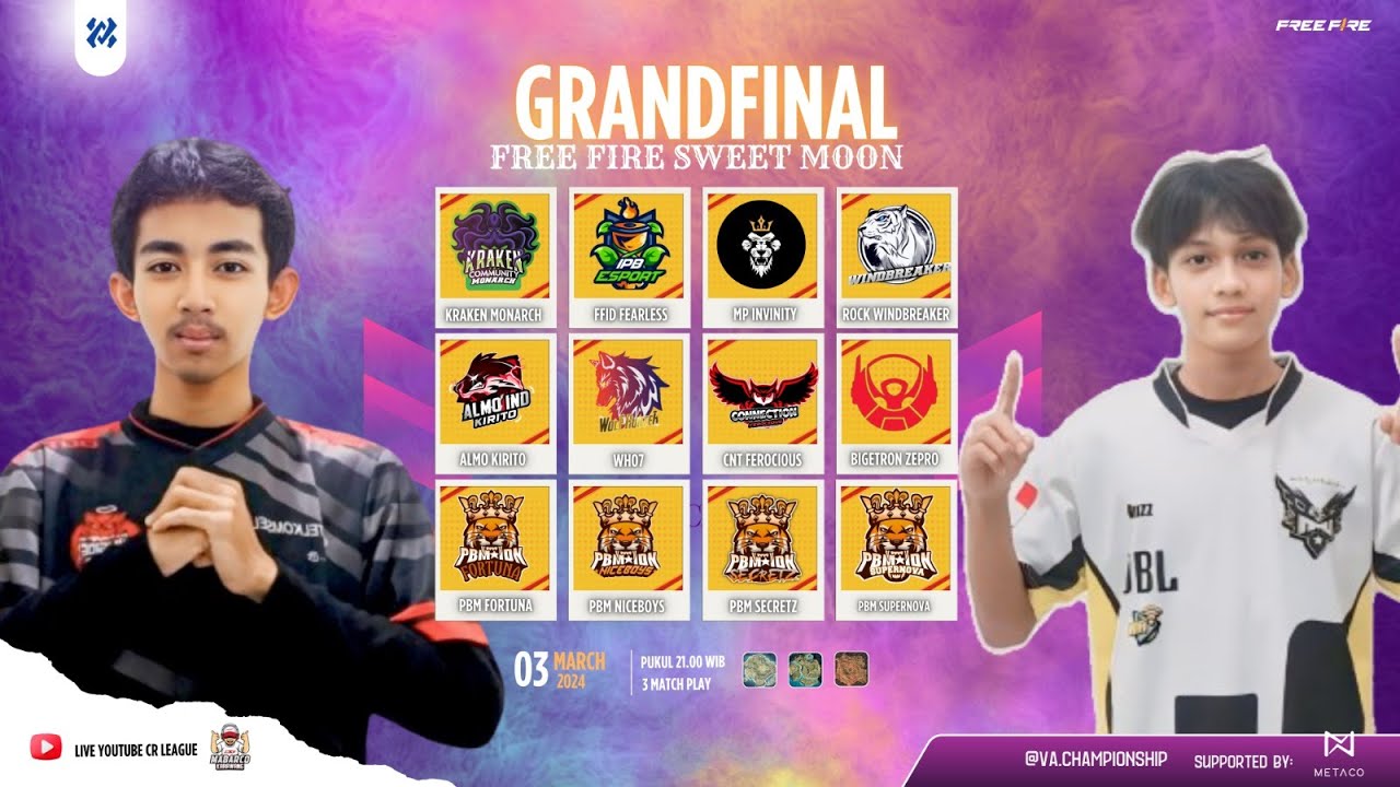 🟢GRAND FINAL FREE FIRE SWEET MOON | Caster Pe'es | FREE FIRE MAX - YouTube
