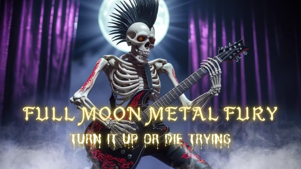 Skull & Riffs – Heavy Metal Guitar Under the Full Moon 🎸🌕 - YouTube