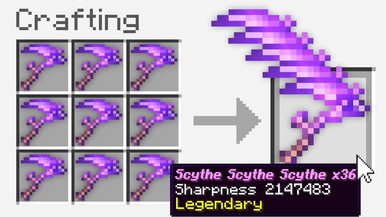 Minecraft UHC but you can craft a "Netherite Scythe".. - YouTube