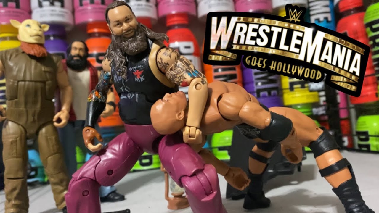 Bray Wyatt VS The Rock | WrestleMania | WWE Action Figure Match - YouTube