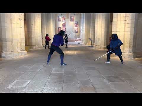 Longsword Sparring - Rui Ferreira (Espada Negra) vs Jéssica Gomes (Velha Guarda Marcial)