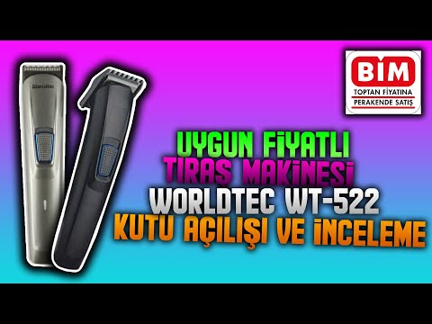 BİM'de 59 TL'ye Satılan Tıraş Makinesi Kutu Açılışı ve İnceleme (Worldtec WT-522) #5