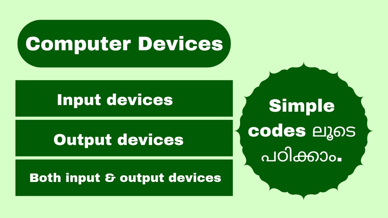 Computer Devices ( input, output and both Input & output devices) PSC ...