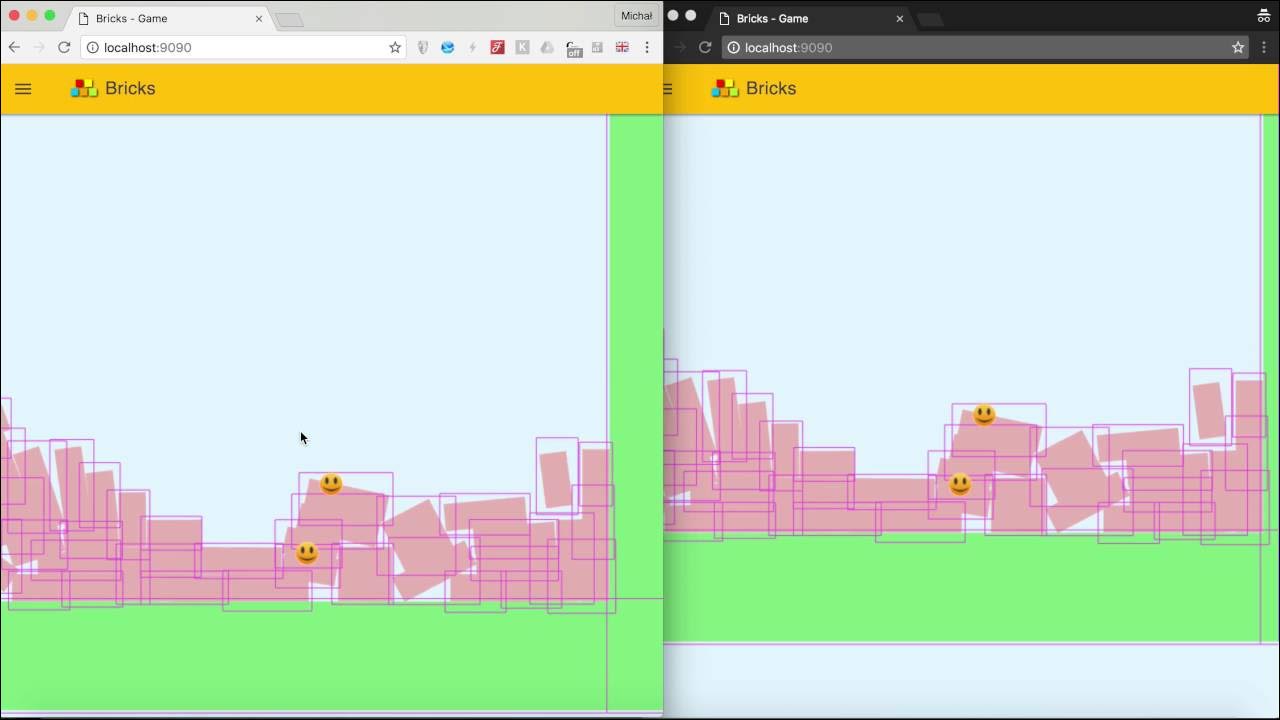 Deterministic Box2D Physics - Multiplayer Engine Test - YouTube