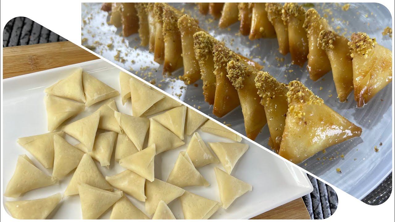 Sweet Cheese Arabic Samosa Recipe | Sweet Kataif | Qataef Samosas ...