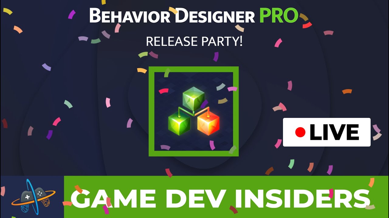 Game Dev Insiders Episode 11- Behavior Designer Pro Release Party - YouTube