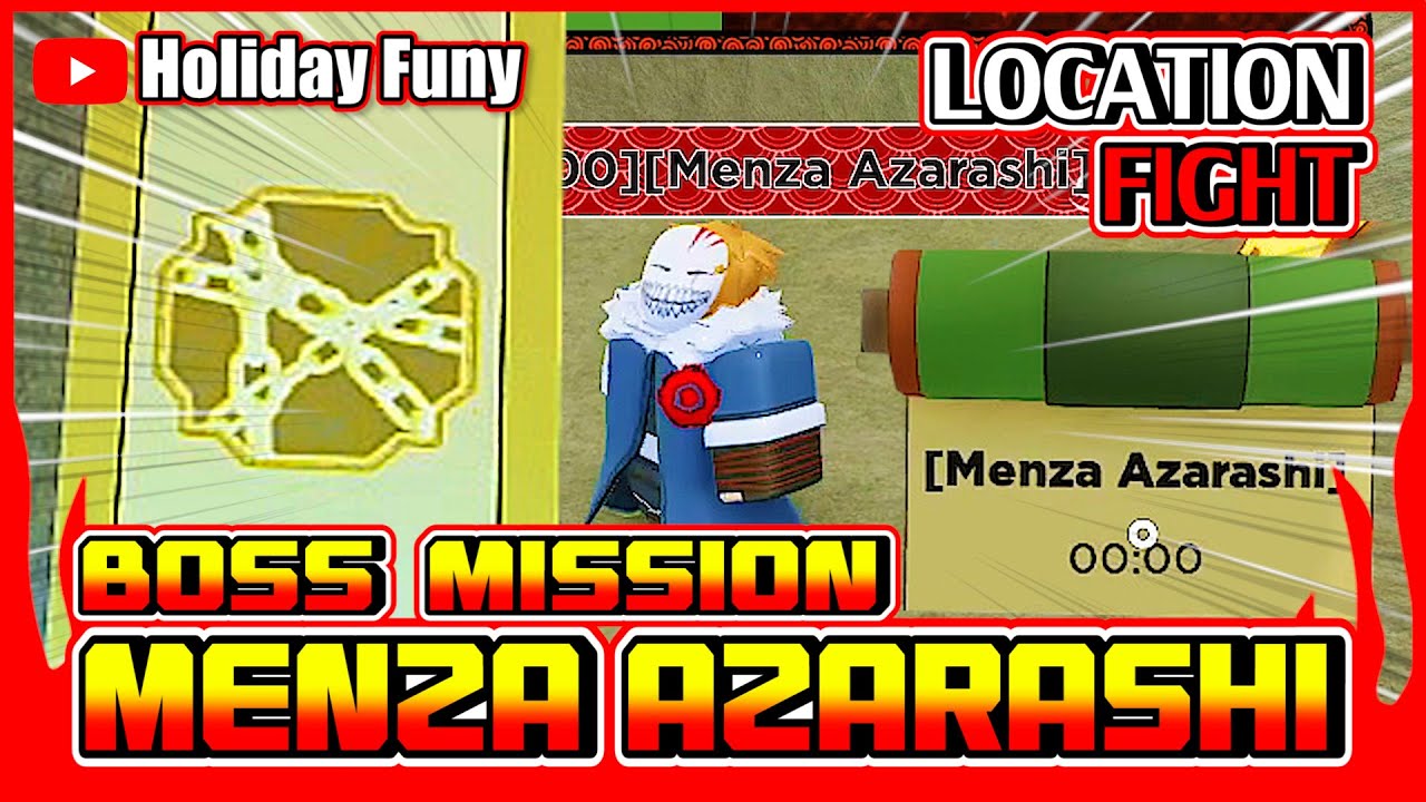 [LOCATION/FIGHT] ตีจนดรอป! MENZA AZARASHI BOSS MISSION | Shindo Life ...