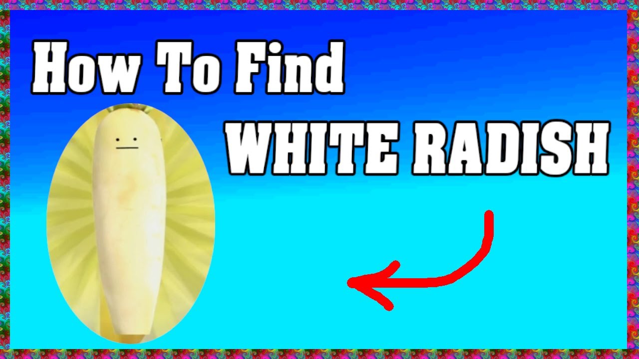 How To Find WHITE RADISH / Secret Staycation Roblox - YouTube