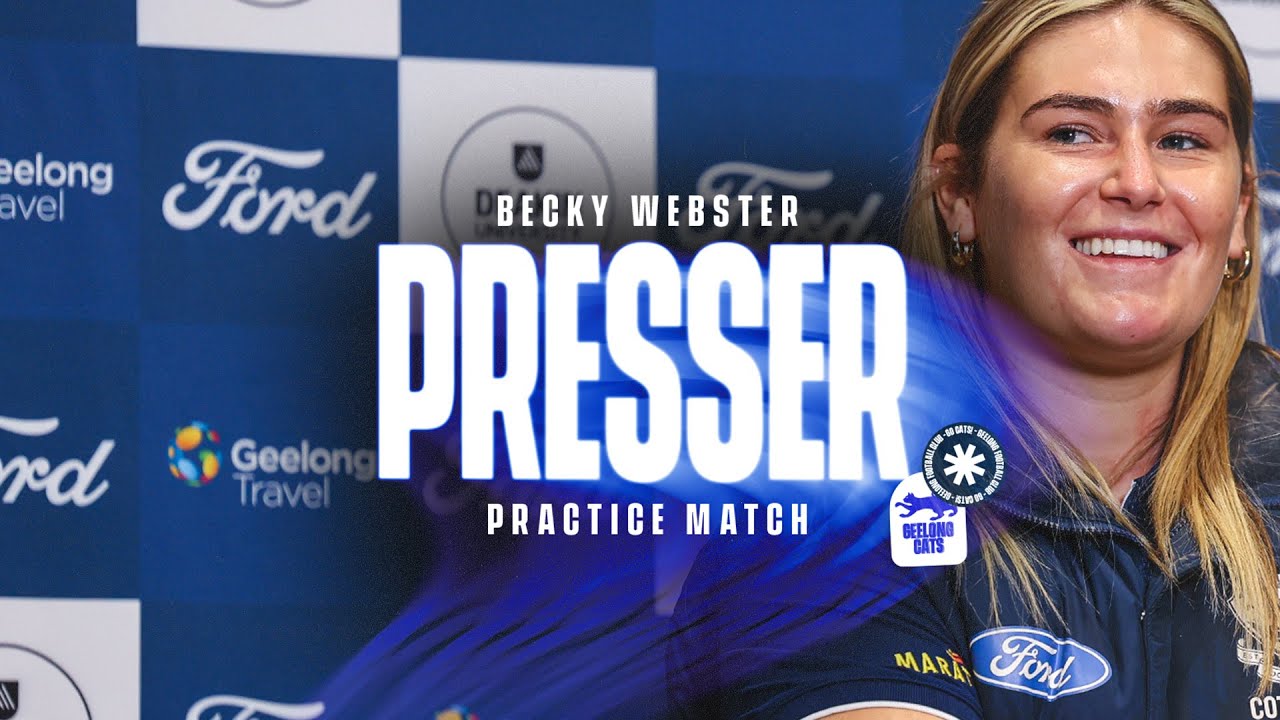 Becky Webster Press Conference | AFLW Practice Match - YouTube
