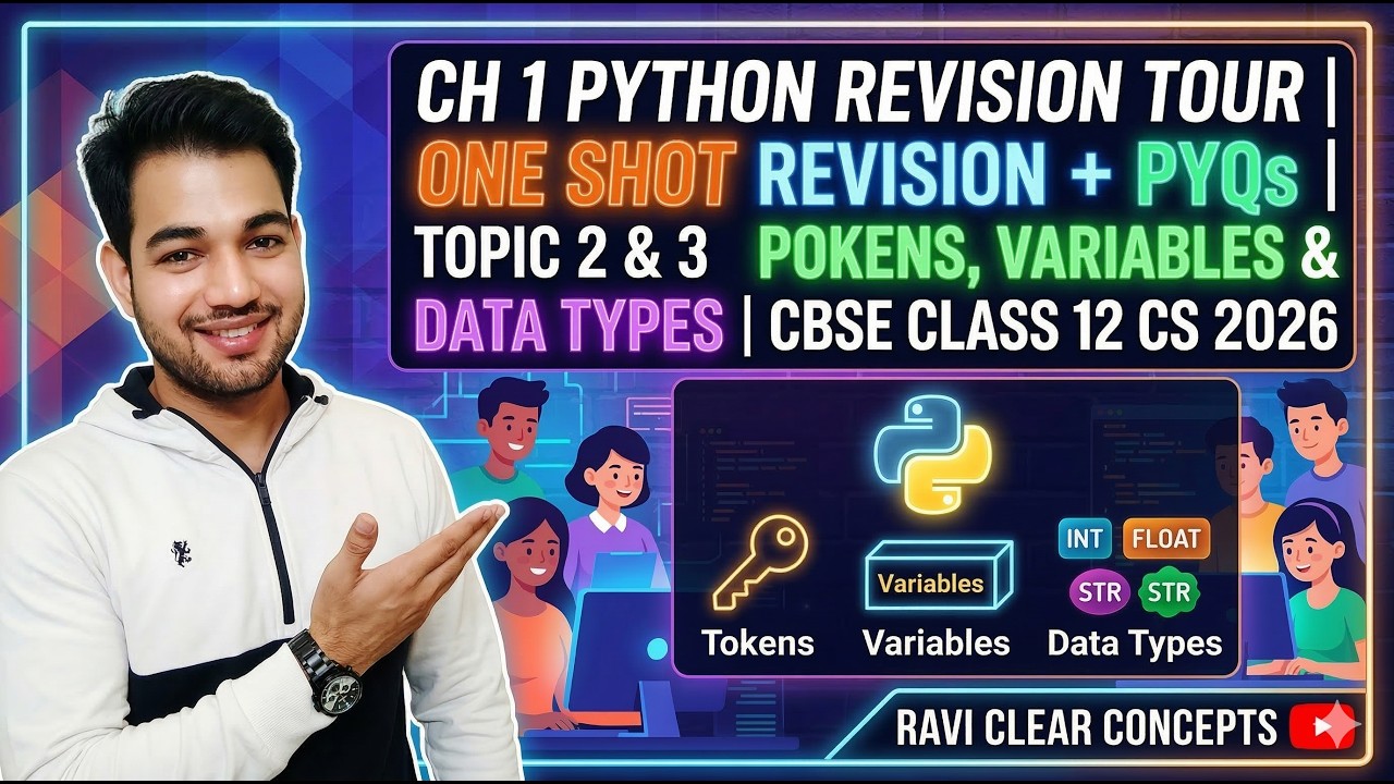 Ch 1 Part 2 | Python Revision Tour | One Shot Revision PYQ | Topic 2 ...