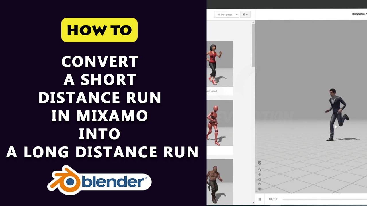 How to Convert A Short Distance Run In Mixamo Into A Long Distance Run ...