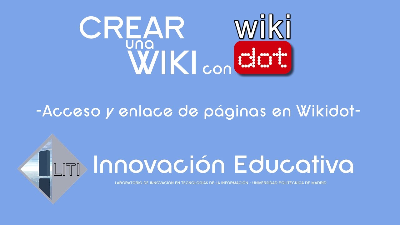 Acceso y enlace de páginas en wikidot - YouTube