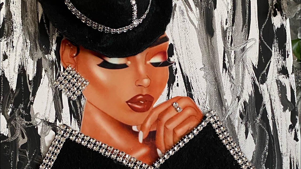 Wow…How to make your own Diva Canvas Tutorial/ Diva with a 3D Hat - YouTube