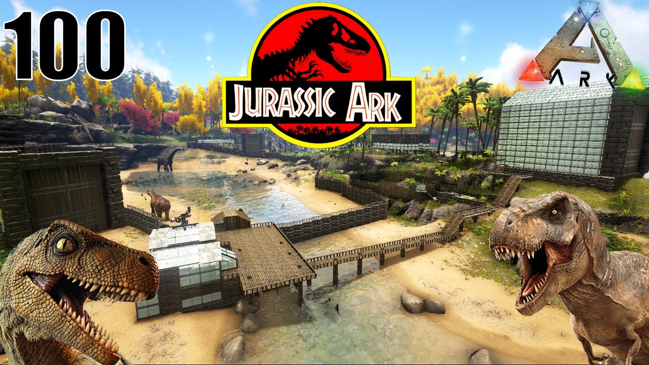 BIENVENUE À JURASSIC P-ARK ! | ARK: Survival Evolved ! #Ep100 - YouTube
